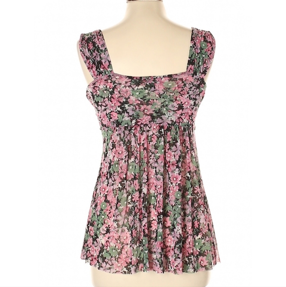 Express | Tops | Express Large Pink And Green Top | Poshmark